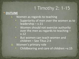 1 Timothy 2 | PPT