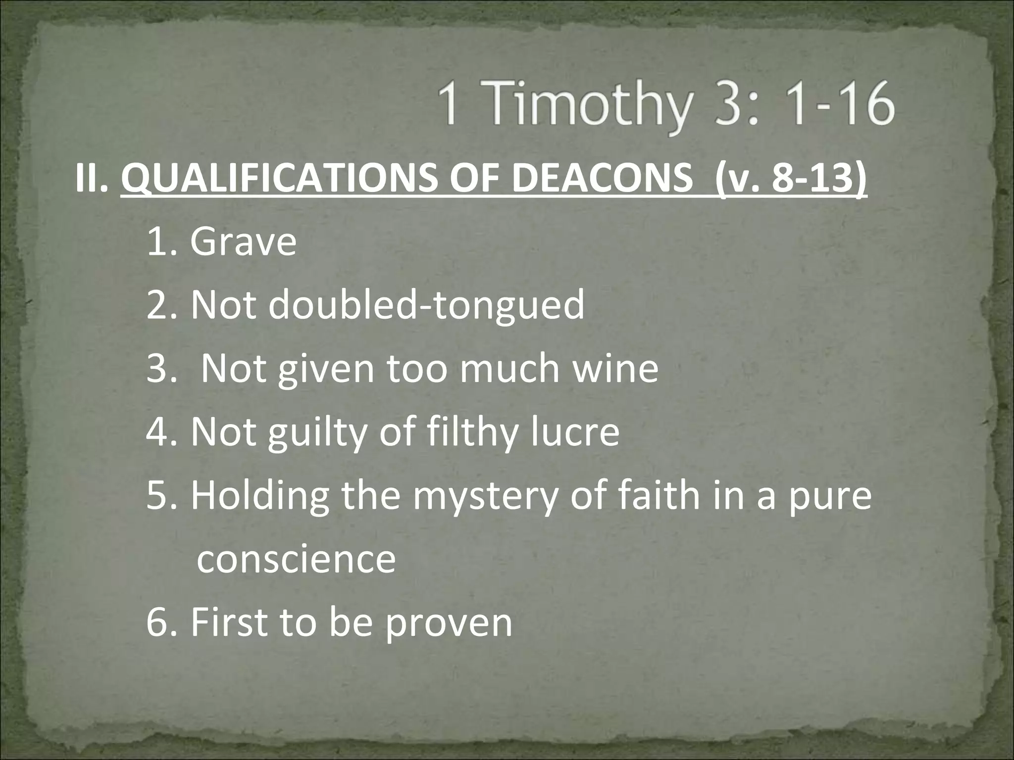 1 Timothy 3 | PPT