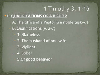 1 Timothy 3 | PPT