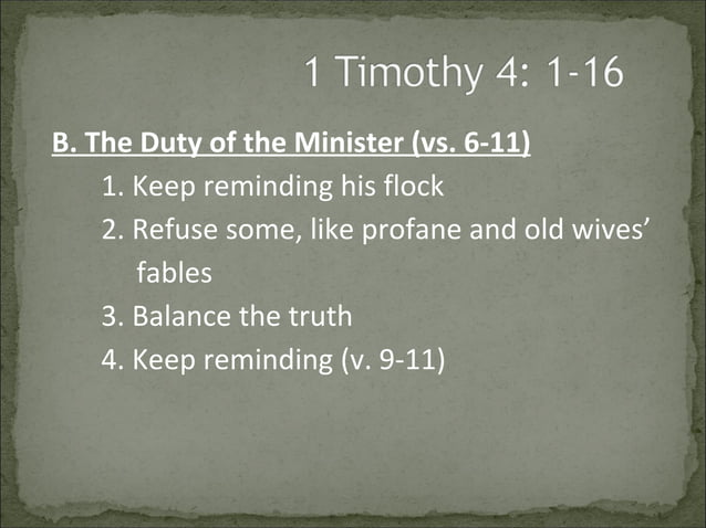 1 Timothy 4 | PPT