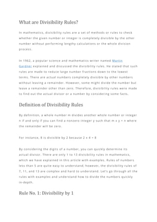 1 To 20 Divisibility Rules in Mathematics.pdf