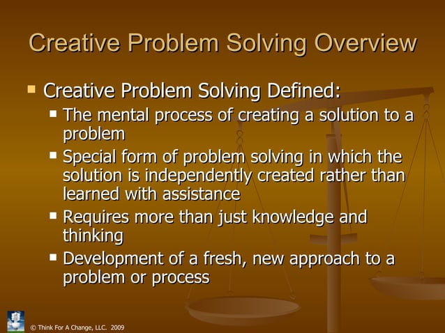 Tools for Creative Problem Solving/Innovation & Tools for SixSigma/Lean