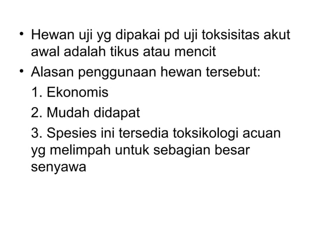 Prinsip umum toksikologi | PPT