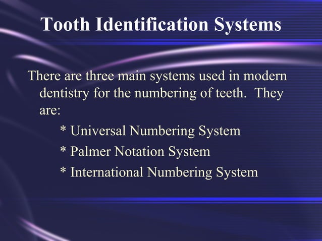 Tooth Morphology Basics | PPT