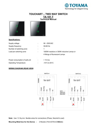 1 touch art home switches | PDF