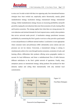 Toyota International Strategy | PDF