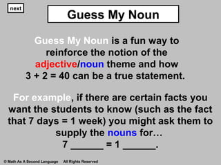 #1 t quantities vs. numbers adjective noun | PPT