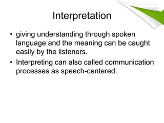 translation and interpretation | PPTX