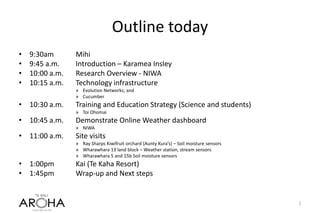 Omaio Science Open Day Opening Presentation | PPT