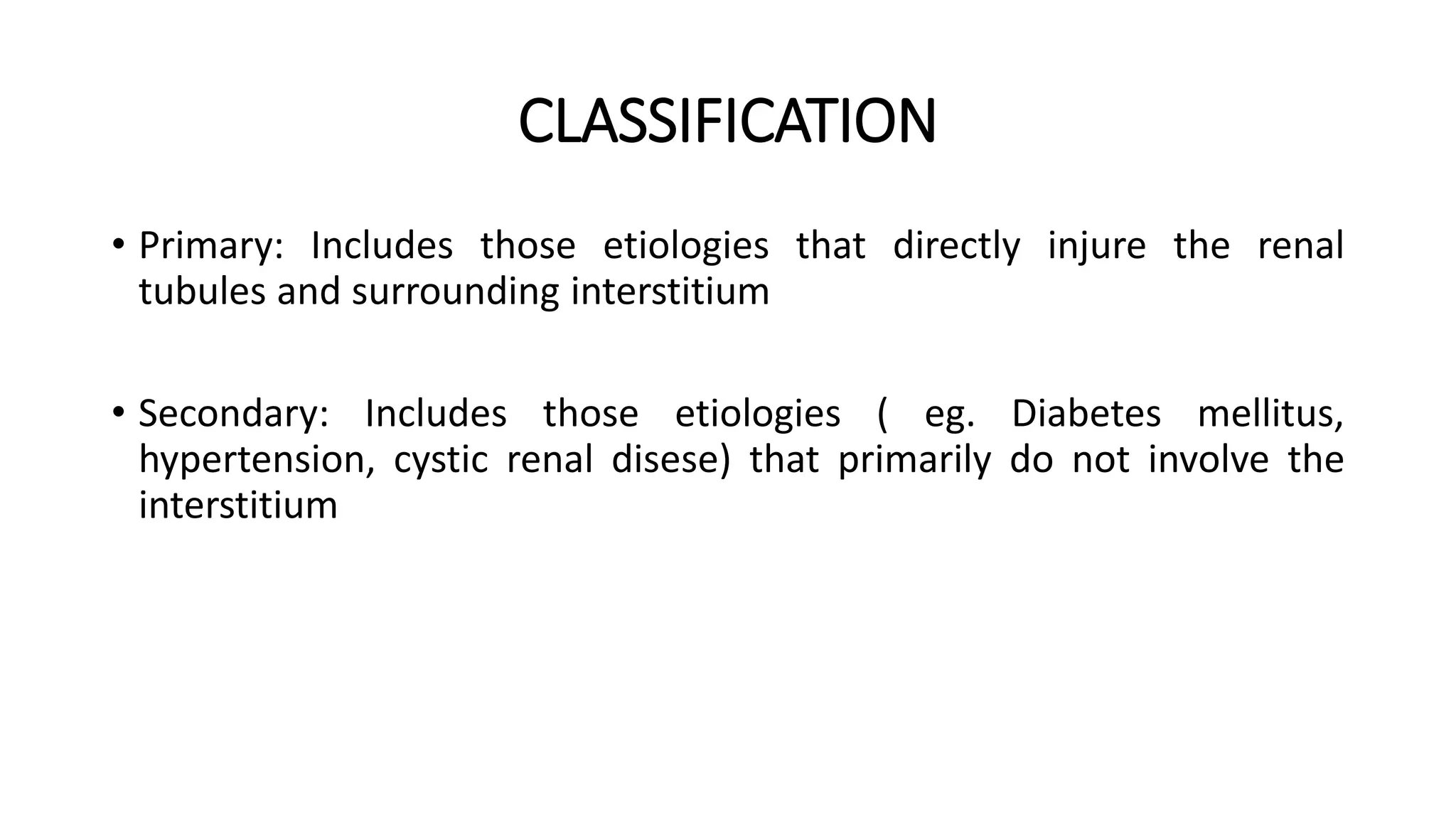 Tubulointerstitial disease | PPTX