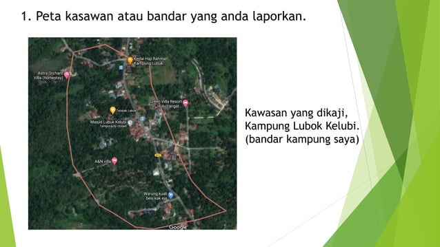 Laporan Bandar Kg Lubok Kelubi | PPT