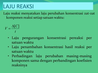 PPT "LAJU REAKSI" | PPT
