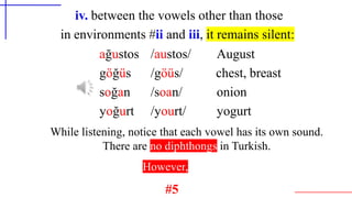 Turkish alphabet - How to pronounce ğ | PPT