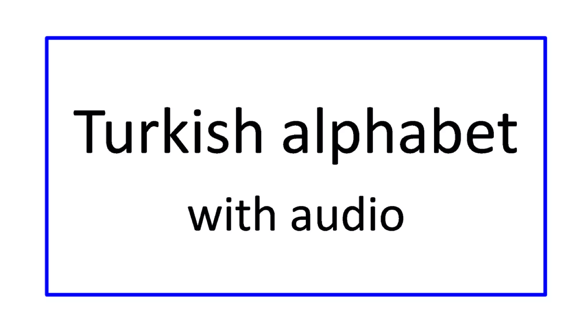 Turkish alphabet with pronunciation | PDF