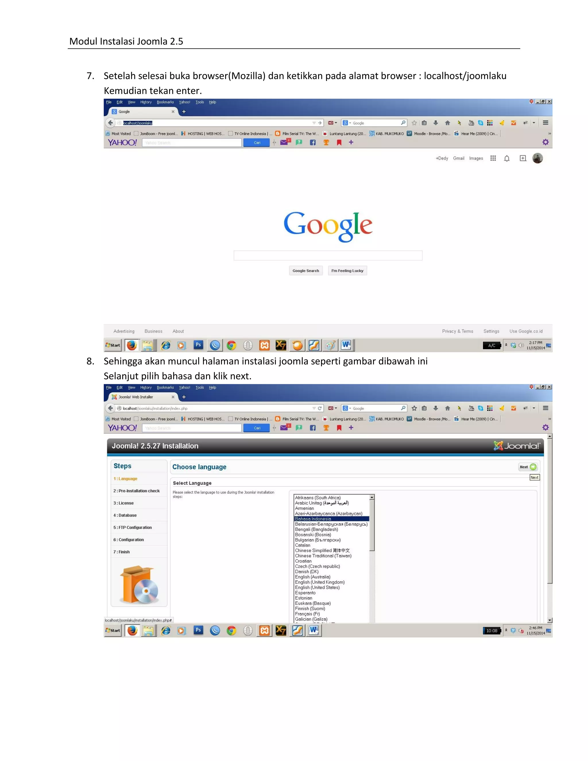 1 tutorial instalasi_joomla | PDF