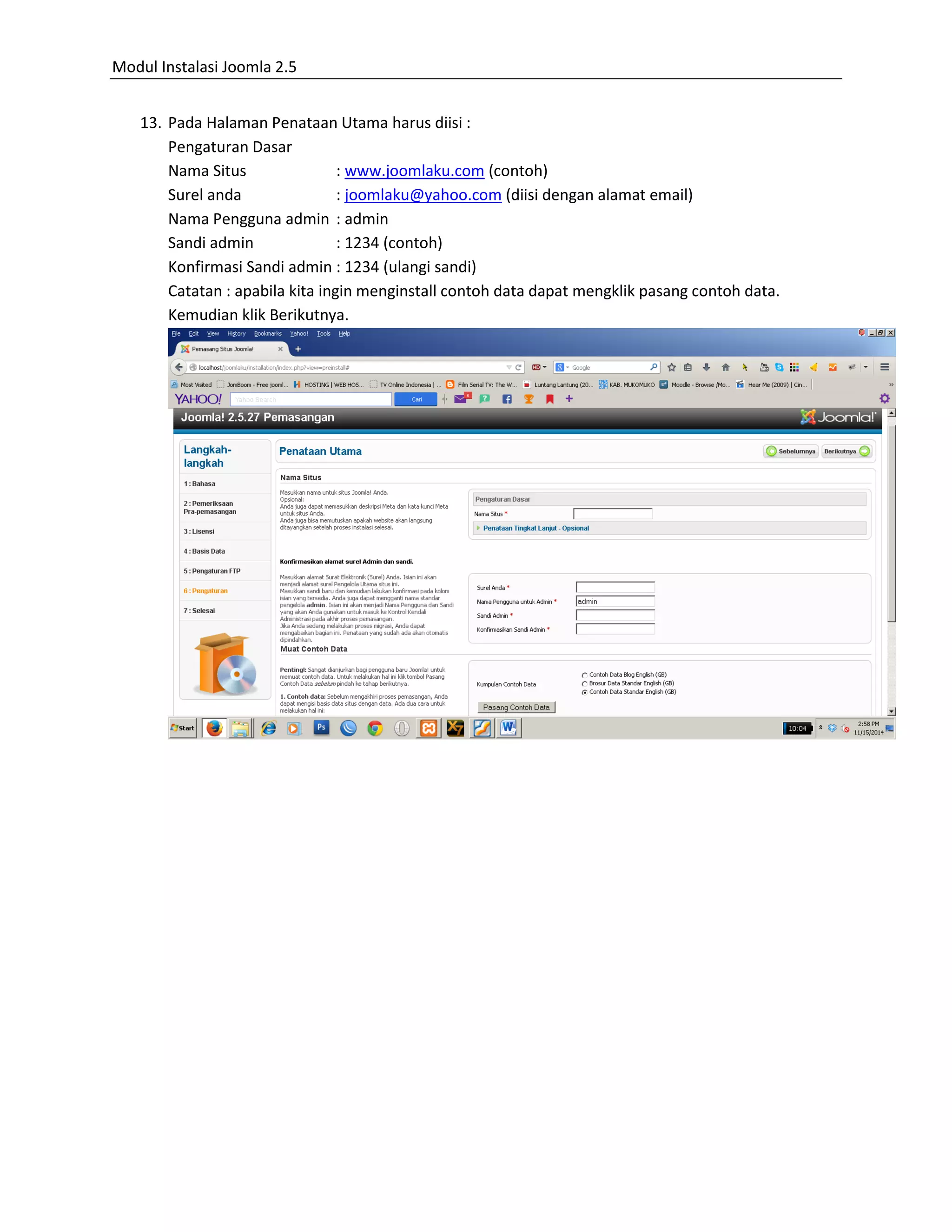 1 tutorial instalasi_joomla | PDF