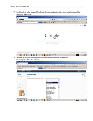 1 tutorial instalasi_joomla | PDF