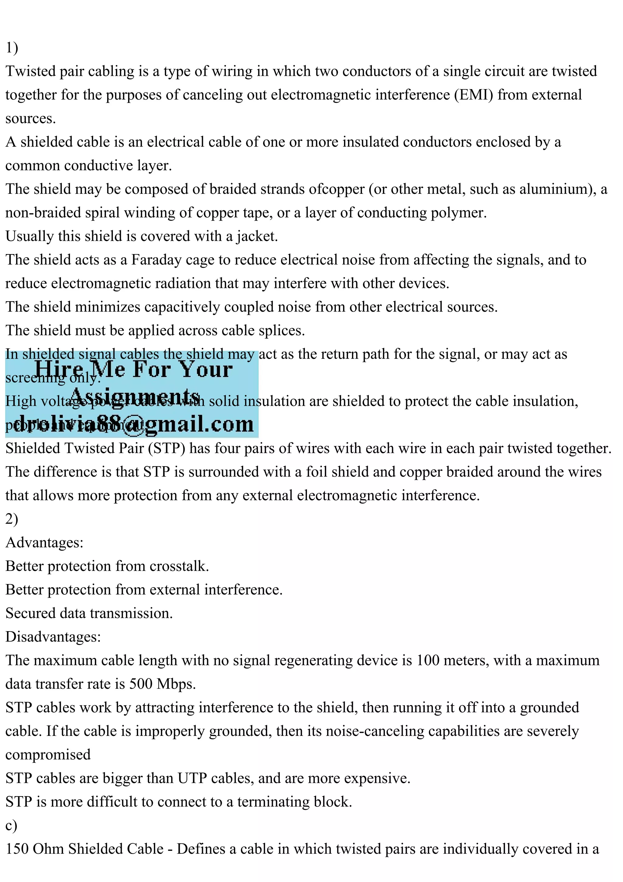 1)Twisted pair cabling is a type of wiring in which two conductors.pdf