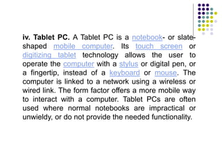 1 types of computers | PPT | Laptops | Computing