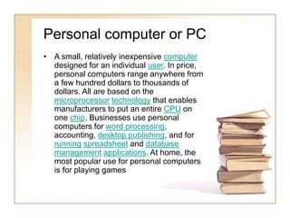 1 types of computers | PPT