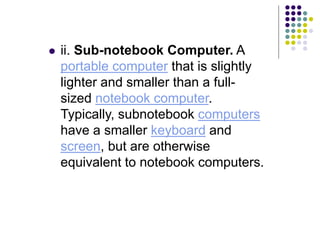 1 types of computers | PPT | Laptops | Computing
