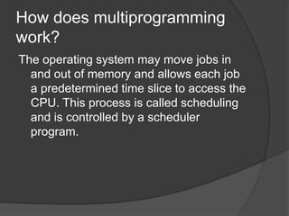 types of operating system | PPTX