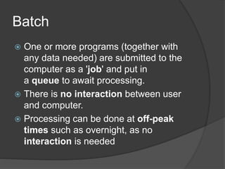 types of operating system | PPTX