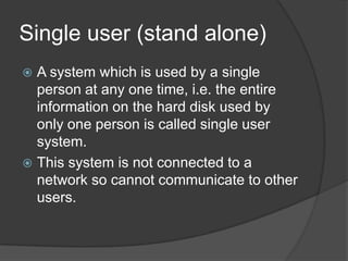1 types of operating system | PPTX