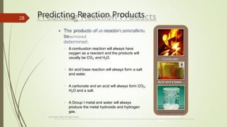 1 Types of reactions, solution stoichiometry, concentrations and ...