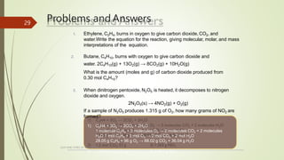 1 Types of reactions, solution stoichiometry, concentrations and ...