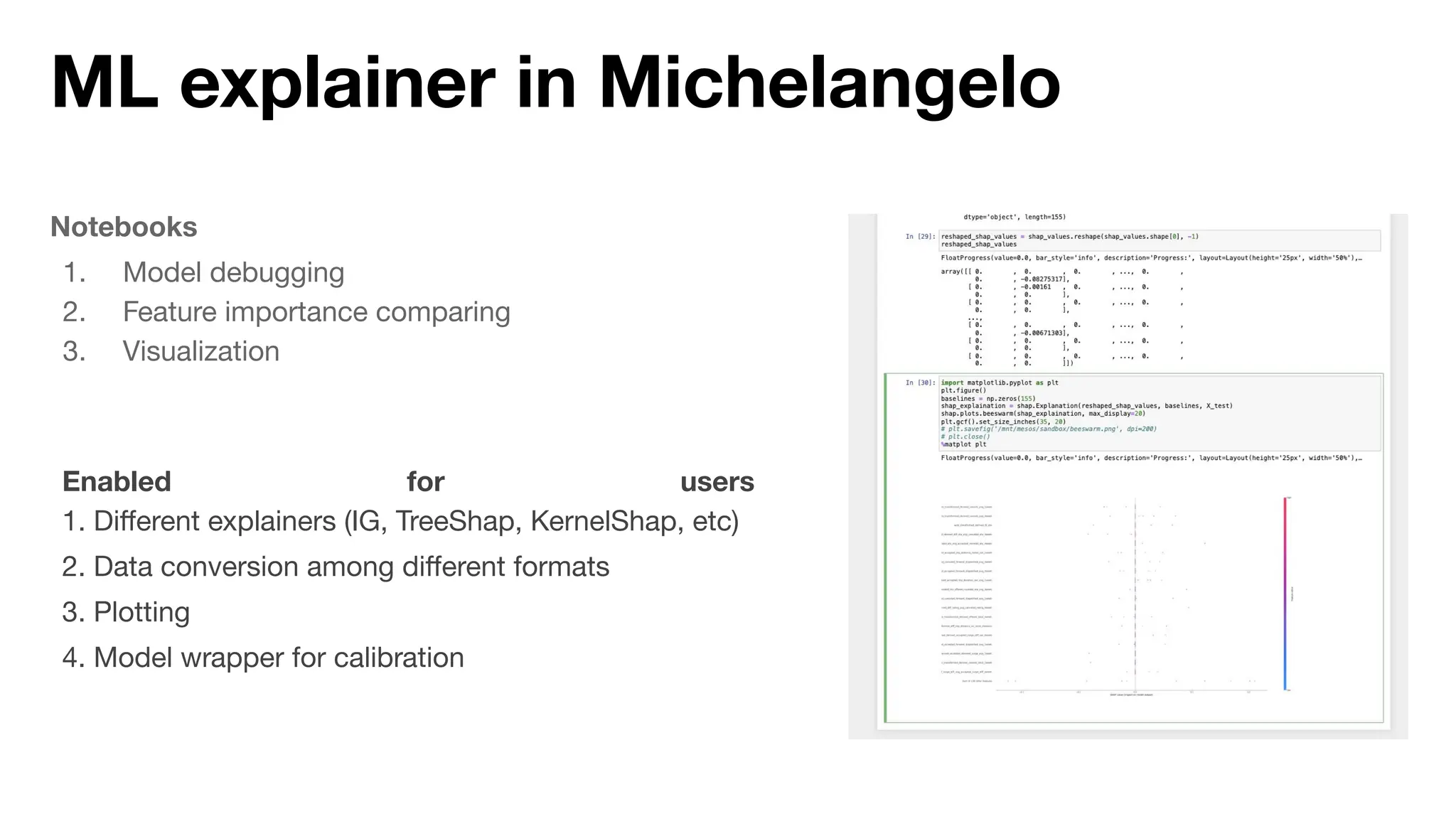 AI/ML Infra Meetup | ML explainability in Michelangelo | PPT