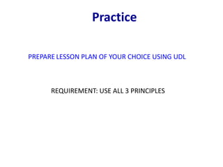 Universal Design for Learning at Inclusive Education Institute | PPT