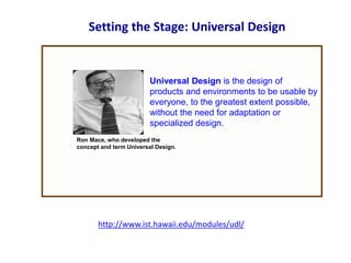 Universal Design for Learning at Inclusive Education Institute | PPTX