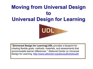 Universal Design for Learning at Inclusive Education Institute | PPT
