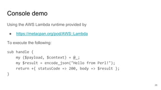Perl and Amazon Web Services | PPT