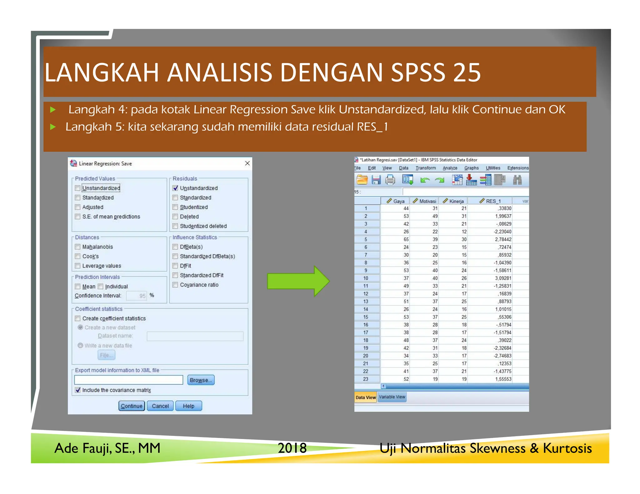 UJI NORMALITAS DENGAN SPSS VERSI 26 KOLMOGROV | PDF