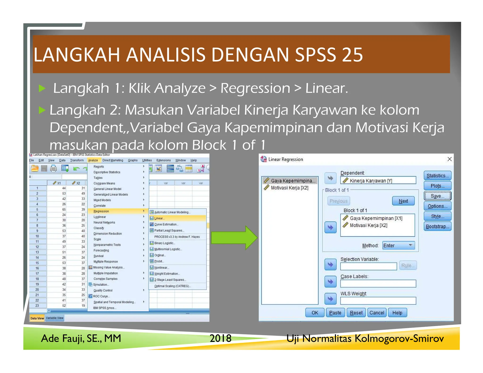 UJI NORMALITAS DENGAN SPSS VERSI 26 KOLMOGROV | PDF