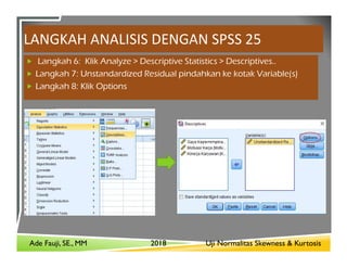 UJI NORMALITAS DENGAN SPSS VERSI 26 KOLMOGROV | PDF
