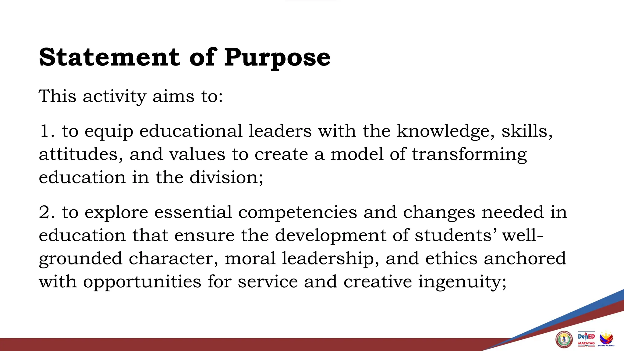 1 Ukit Marangal - Statement of Purpose.pptx | Education