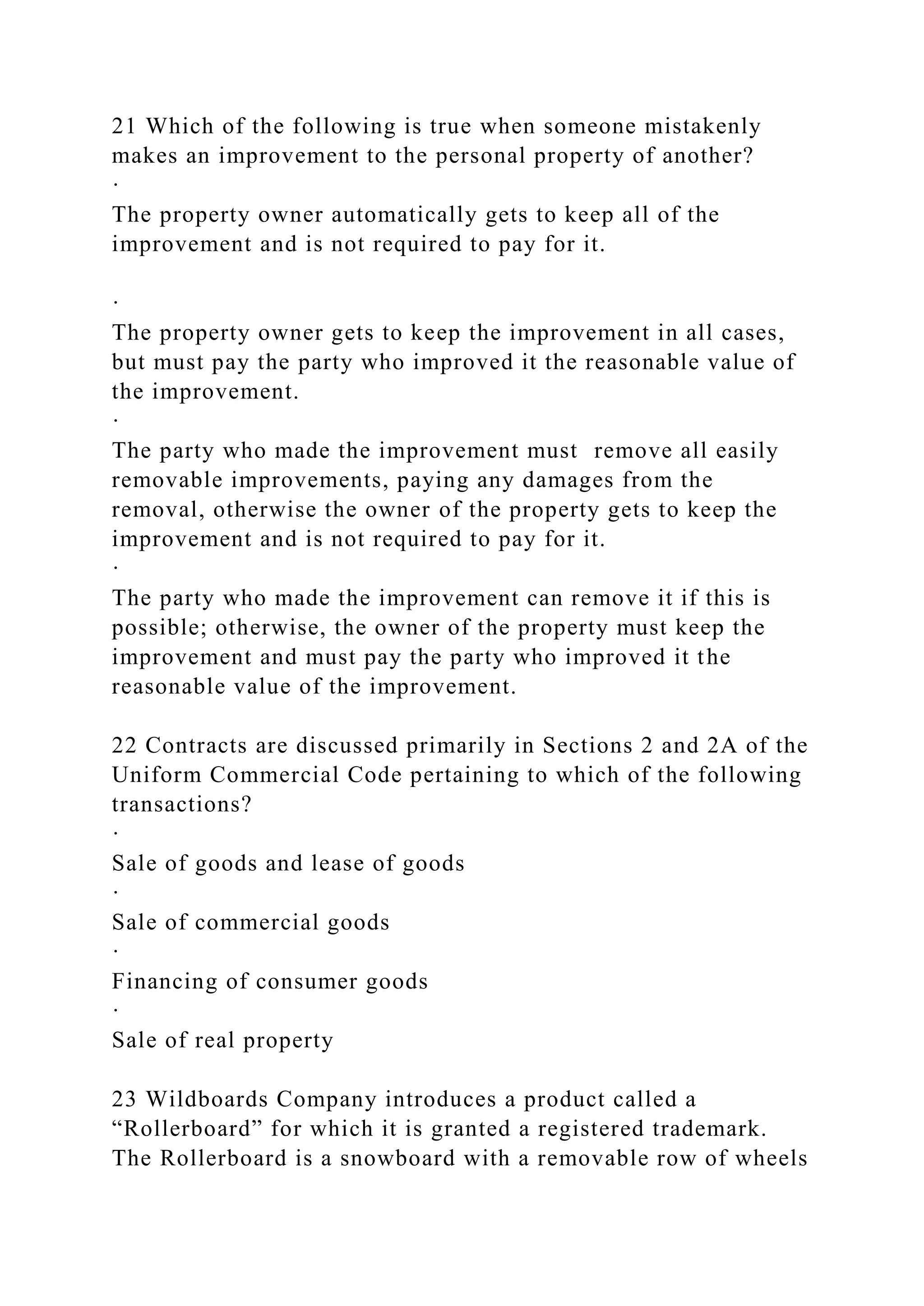 1 Under Section 2 of the Uniform Commercial Code (UCC), a contract.docx