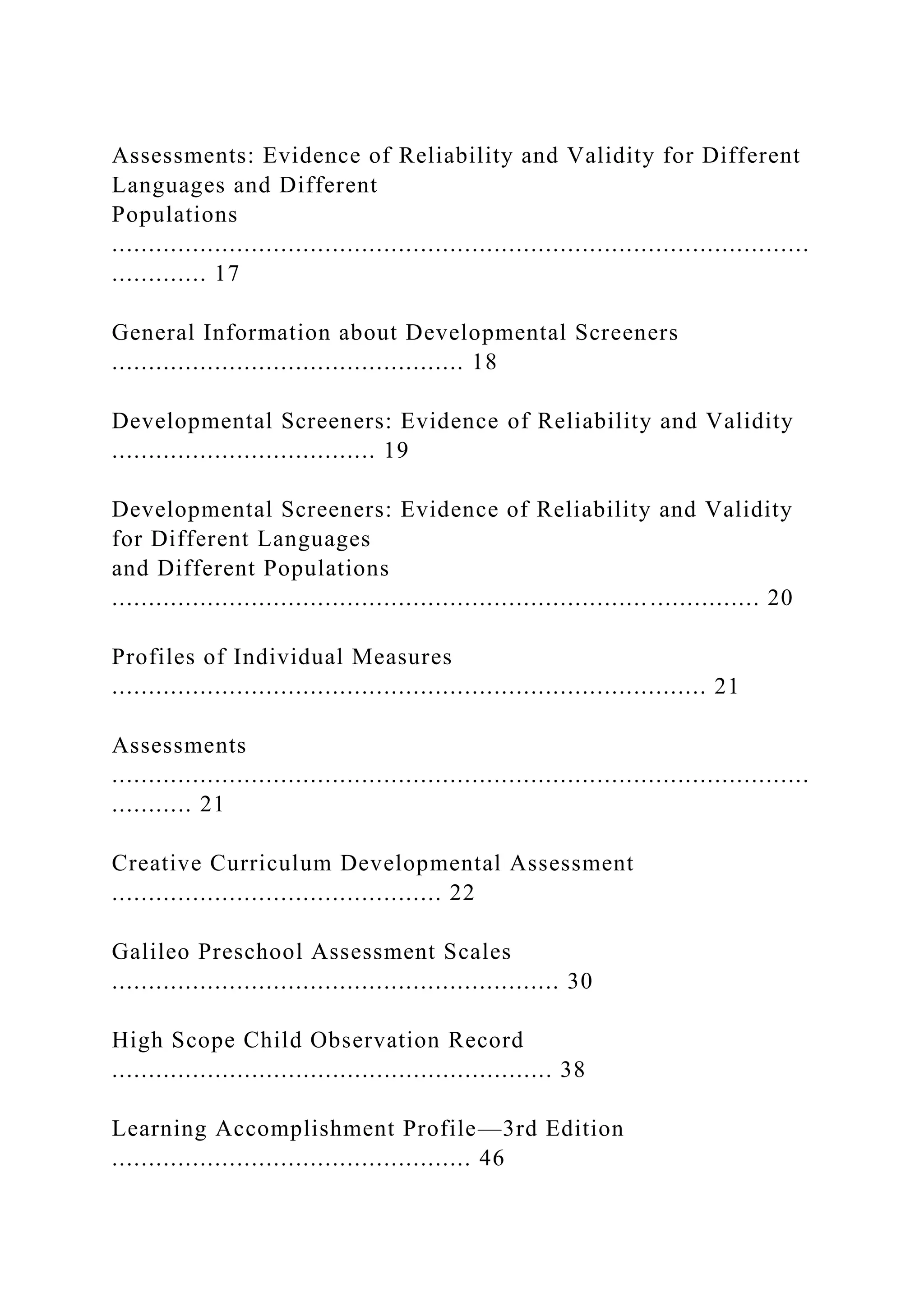 1 Understanding and Choosing Assessments and .docx