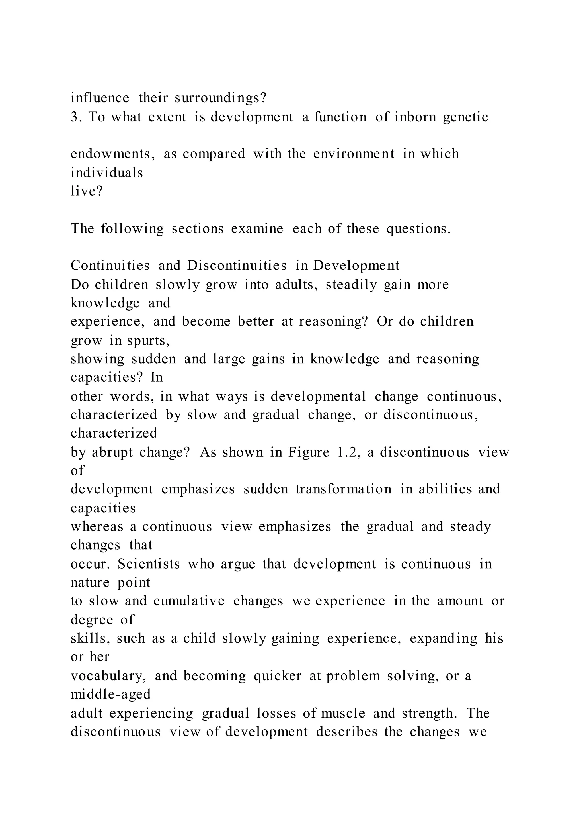 1 Understanding Human DevelopmentApproaches and Theories | PDF