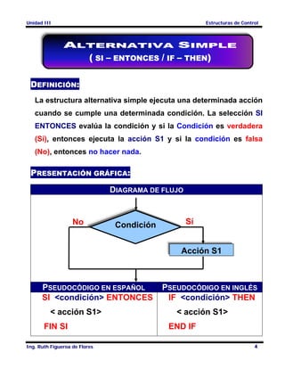 1 unidad III estructuras de control | PDF