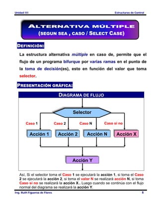 1 unidad III estructuras de control | PDF