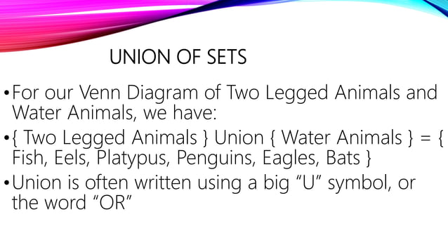 union and intersection | PPTX