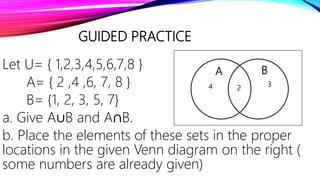 union and intersection | PPT | Free Download