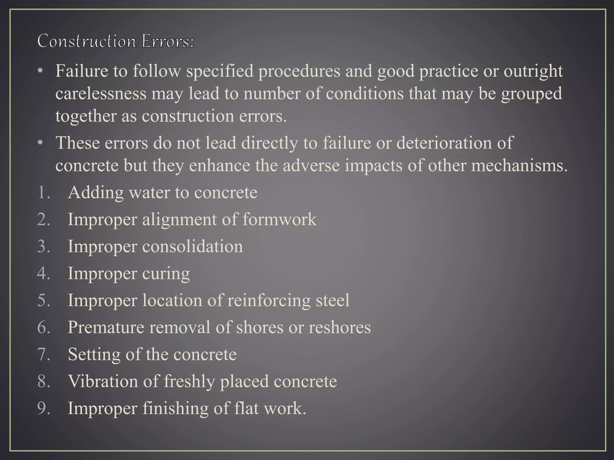 deterioration of concrete structures( repair and rehabilitation of ...