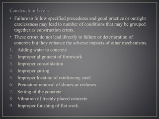 deterioration of concrete structures( repair and rehabilitation of ...