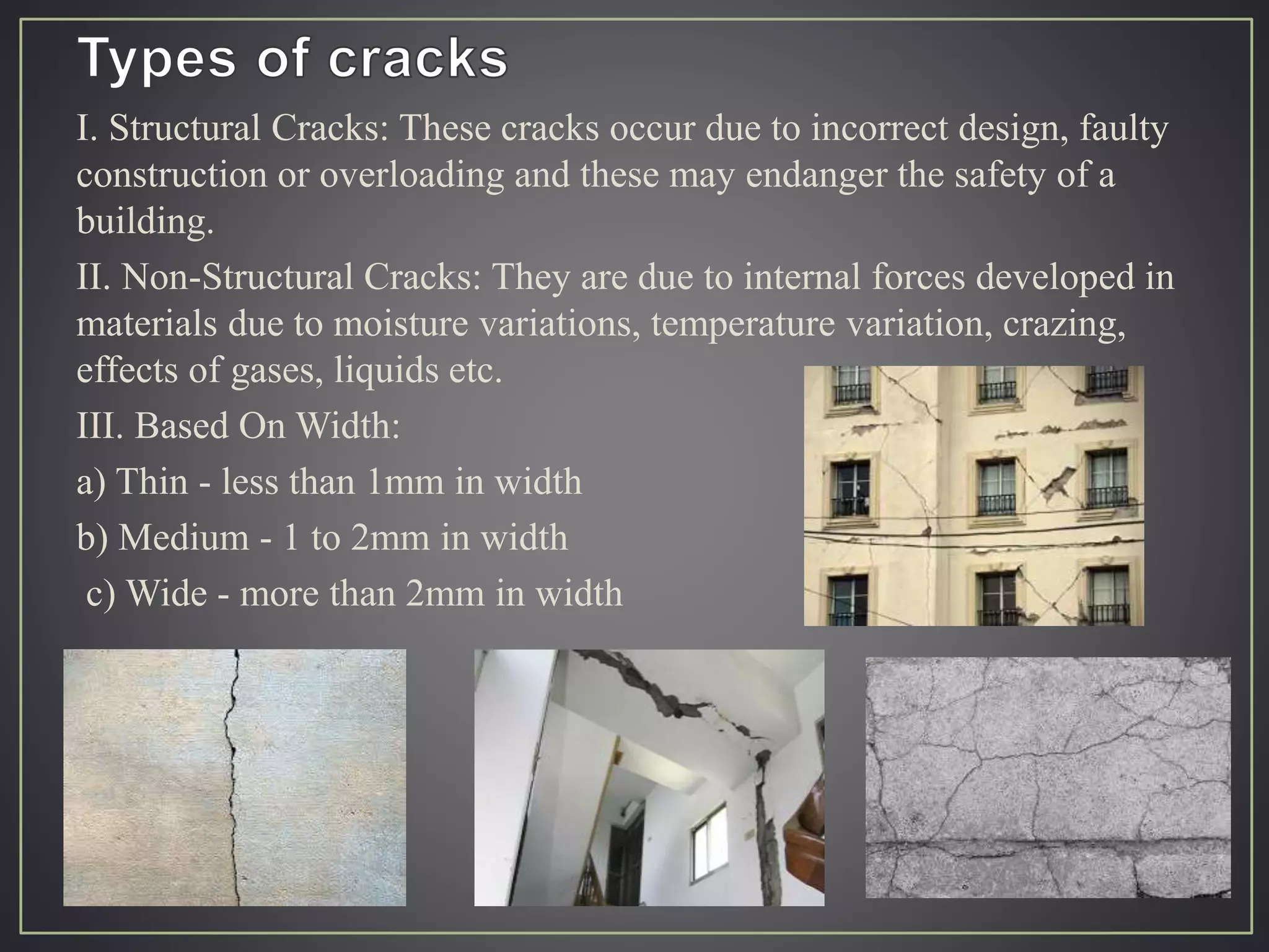 CRACKS AND PREVENTIVE MEASURES | PPTX