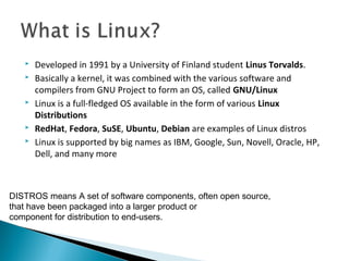 (1)unit ii-linux intro | PPT